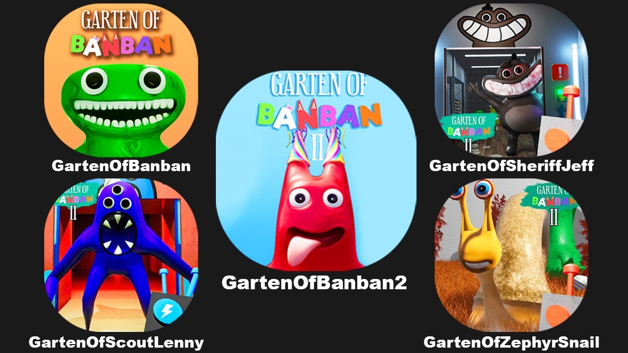 Garten of Banban 2 Mobile All Bosses Jumpscares New Update: Scout Lenny ...