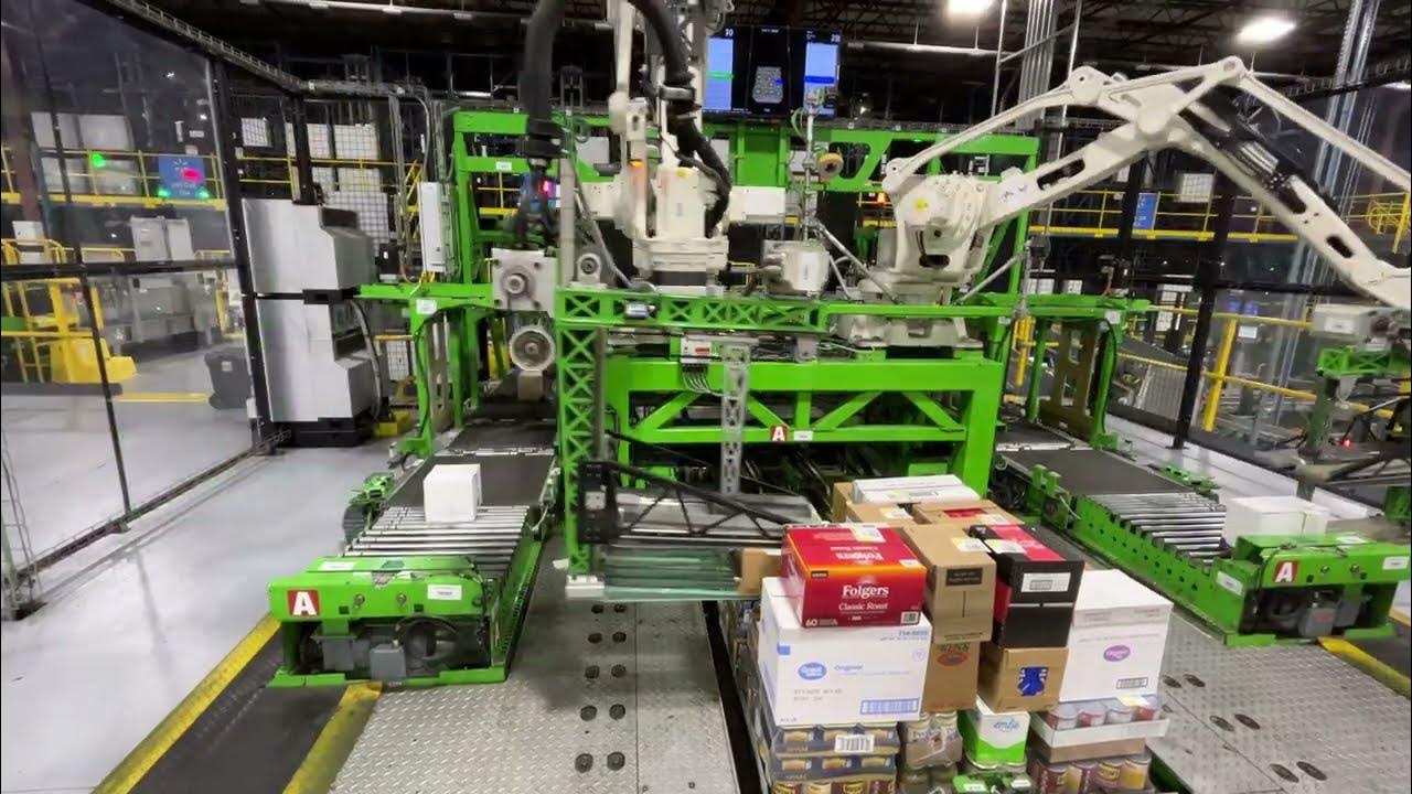 End User Walmart. OEM Symbotic. Smart Palletizer - YouTube