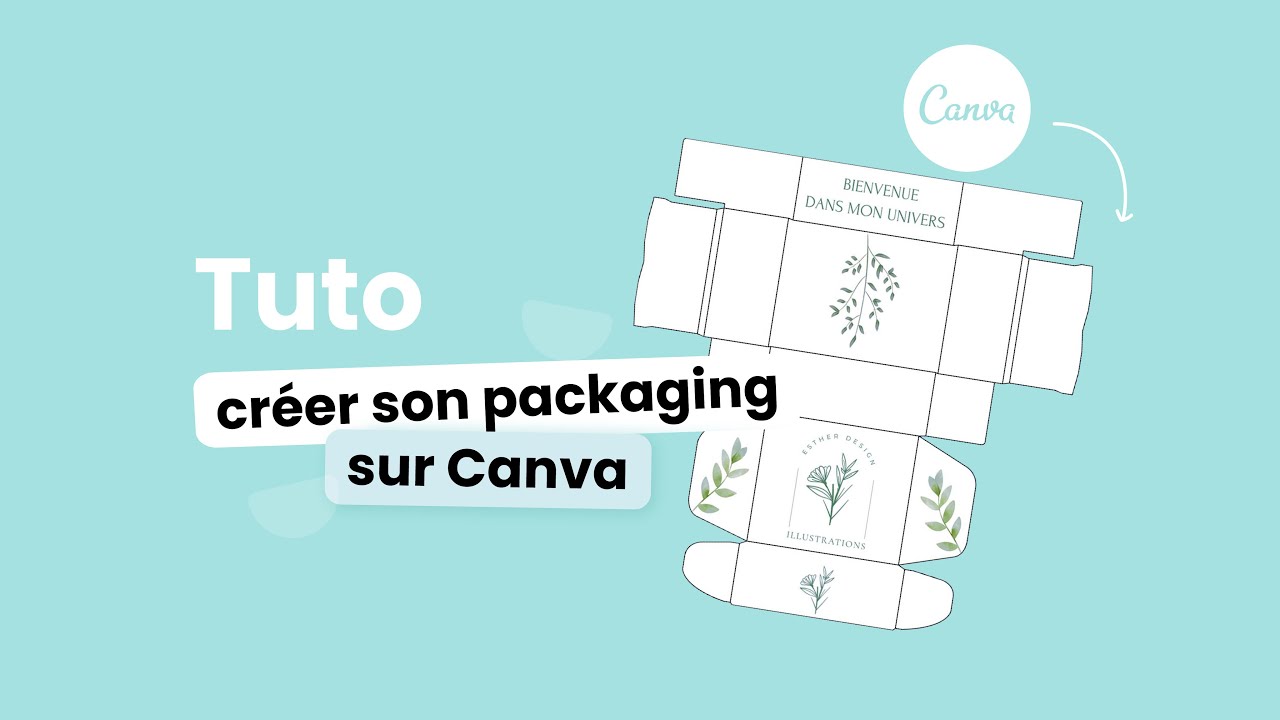 Tuto : Créer son design sur CANVA pour son packaging - YouTube