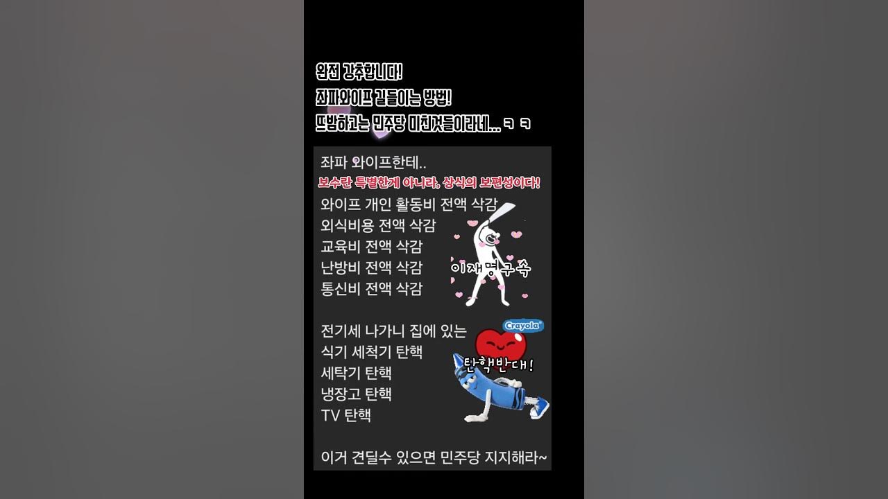 좌파마누라 길들이기 윤석열대통령 대한민국 Youtube