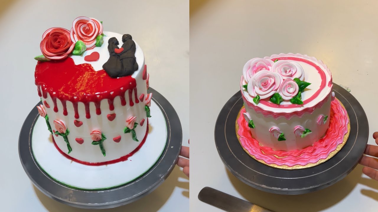 Beautiful Couples Cake Decorating |Cake|Viralvedio - YouTube