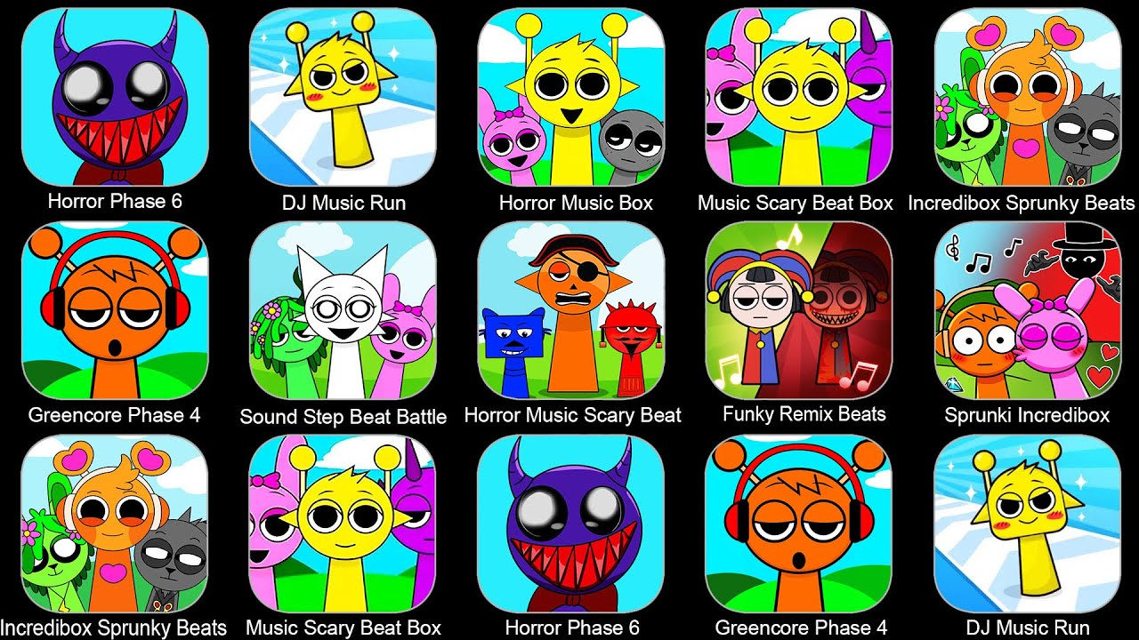 Horror Music Box,Greencore Phase 4,Horror Phase 6,DJ Music Run,Music ...