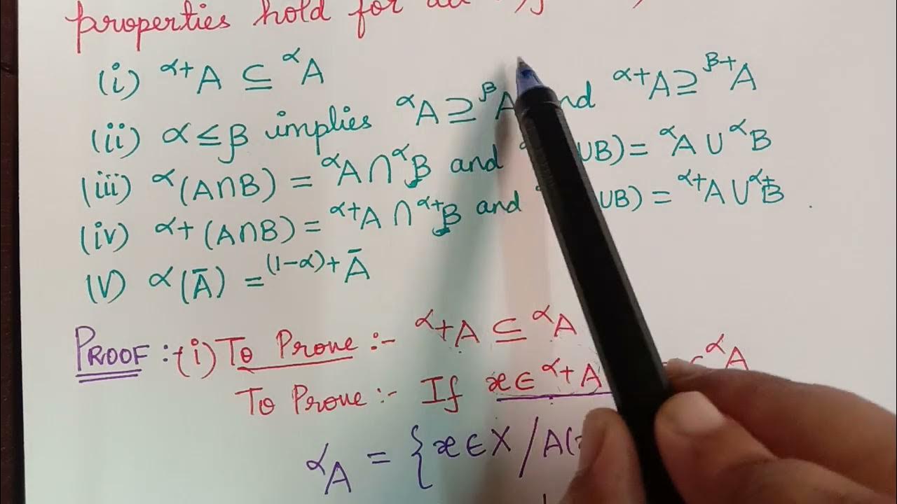 properties of alpha-cut || lecture 1|| theorem 2.1 part 1|| fuzzy set theory - YouTube