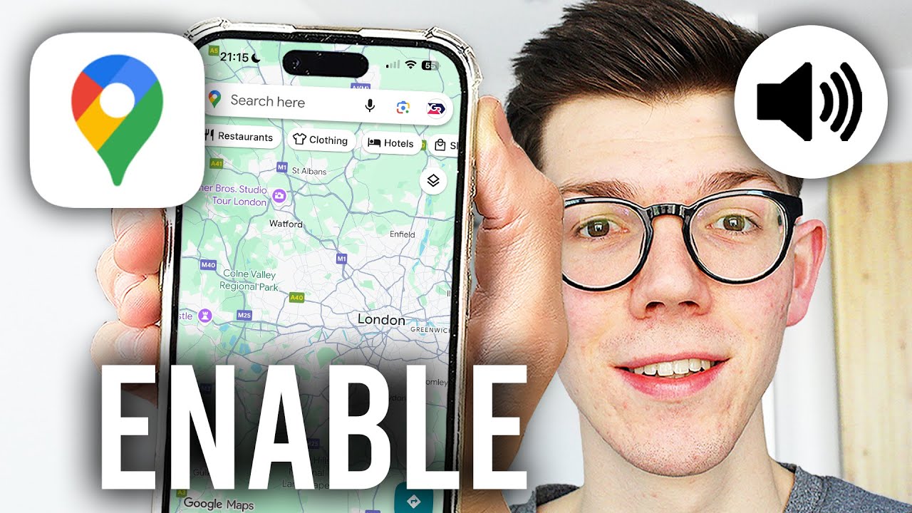 How To Enable Voice Navigation In Google Maps - Step By Step - YouTube