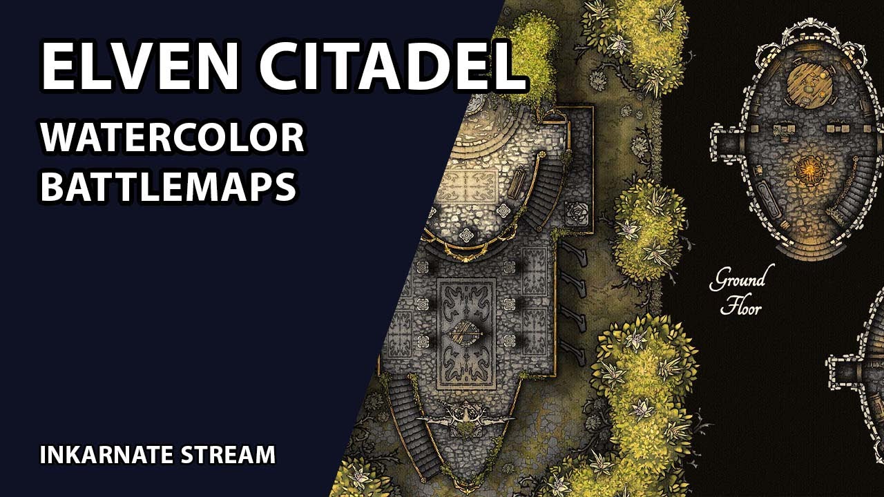 Elven Citadel | Inkarnate Stream - YouTube