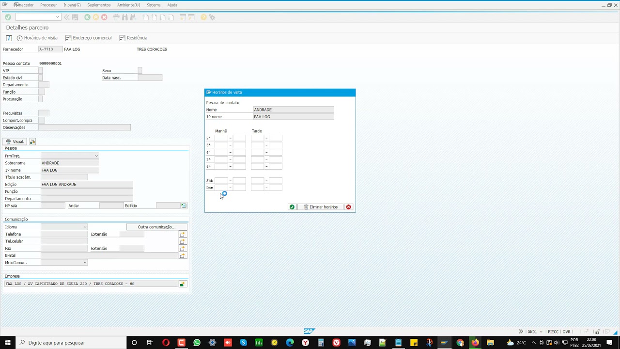 14 Módulo MM Criar Fornecedor XK01 SAP - YouTube