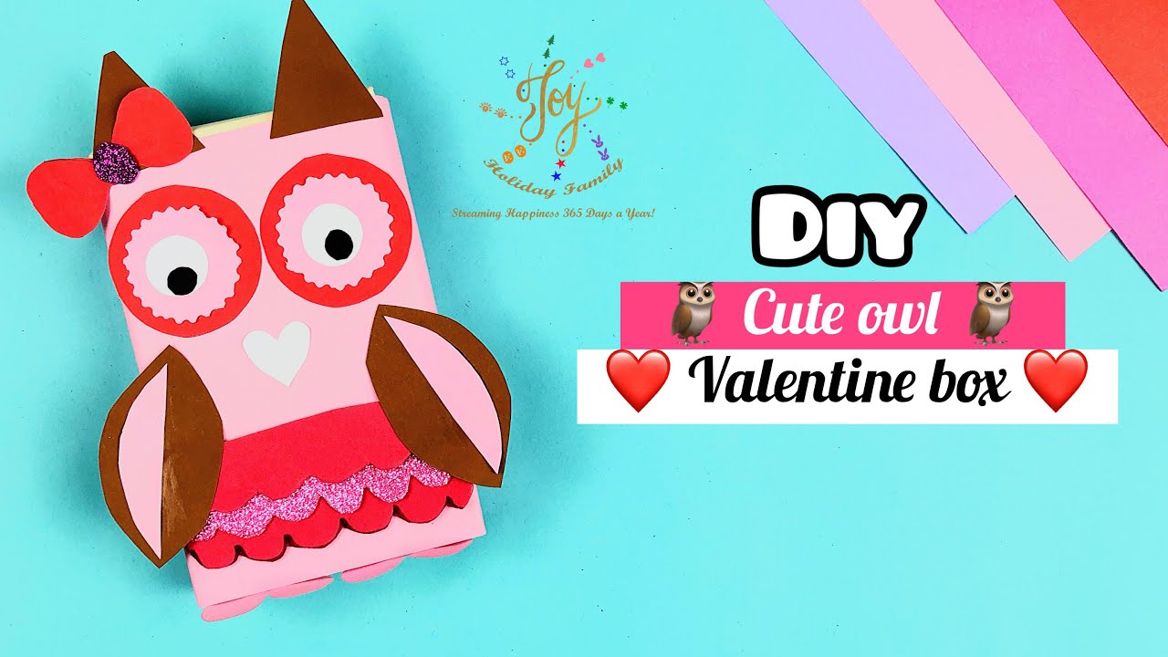 DIY Pink Owl Valentine's Day Box 🦉💖 | Fun & Easy Classroom Mailbox ...