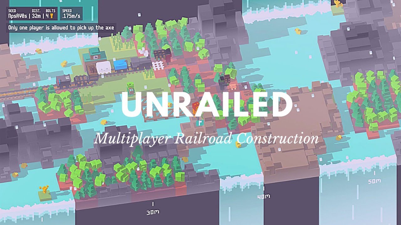 Unrailed! | Second Time Railroad Construction Mayhem | Yoshyaes - YouTube