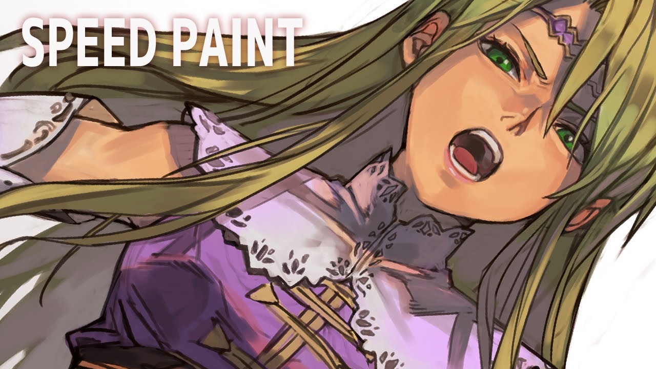 speed paint - メルティーナ Mystina Valkyrie Profile - YouTube