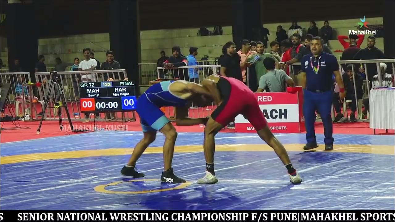 72KG FINAL 123 | MAH SAWRUP VS HAR AJAY DAGAR | SENIOR NATIONAL WRESTLING CHAMPIONSHIP - YouTube