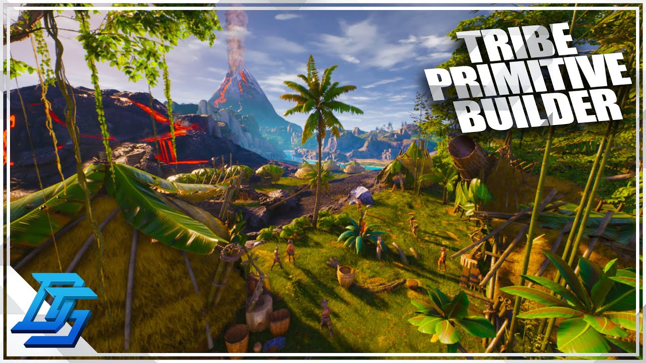 TRIBE: PRIMITIVE BUILDER | UNIQUE FIRST PERSON TOWN BUILDING SURVIVAL GAME! LETS CHECK IT OUT ...