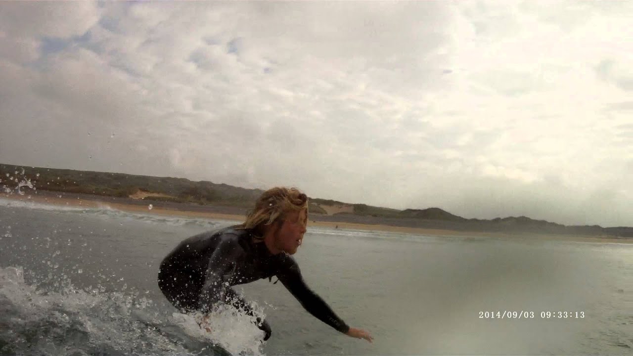 Freshwater West Surfing September 2014 - YouTube