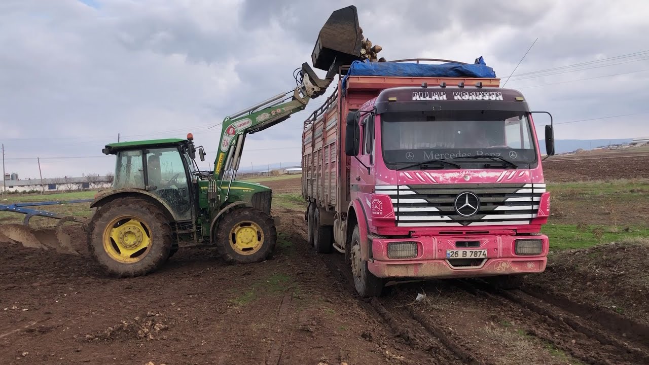john-deere-5105m-alparslan-kep-eyle-30-dakikada-25-ton-pancar-y-kl-yor