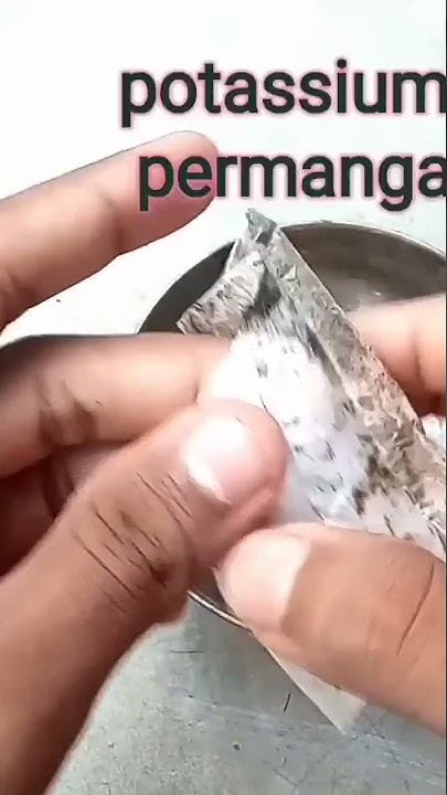 Potassium Permanganate Hydrogen Peroxide Experiment Video Youtube