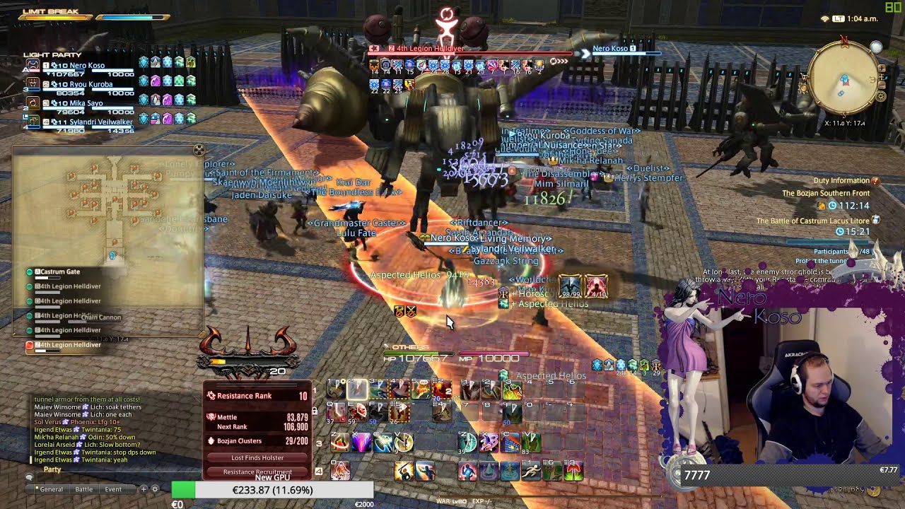 My first clear of The Battle of Castrum Lacus Litore - FFXIV - YouTube