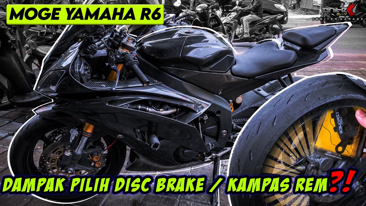 CARA MUDAH GANTI KAMPAS REM MOGE YAMAHA R6 !!! Kamu Bisa sendiri - YouTube