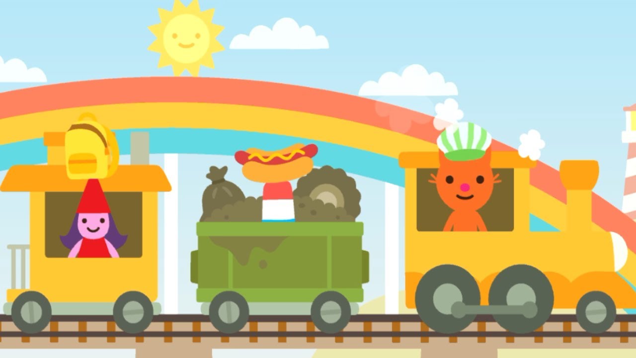 Sago Mini School | Build & Play Trains | iOS & android Games - YouTube
