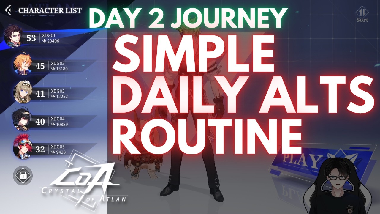 Easy Daily Routine for ALT CHARACTERS | Crystal of Atlan - YouTube