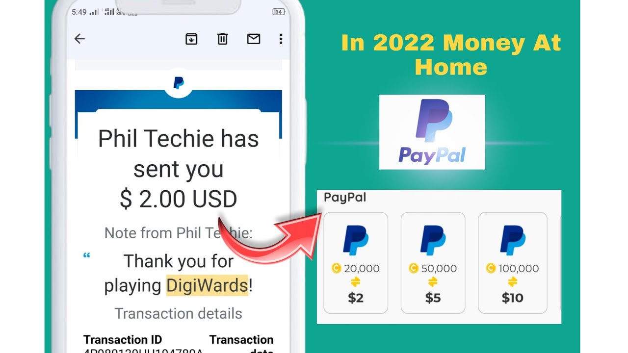 Earn Paypal Cash 2022 | Digiwards 2nd App Make Money Online| # ...