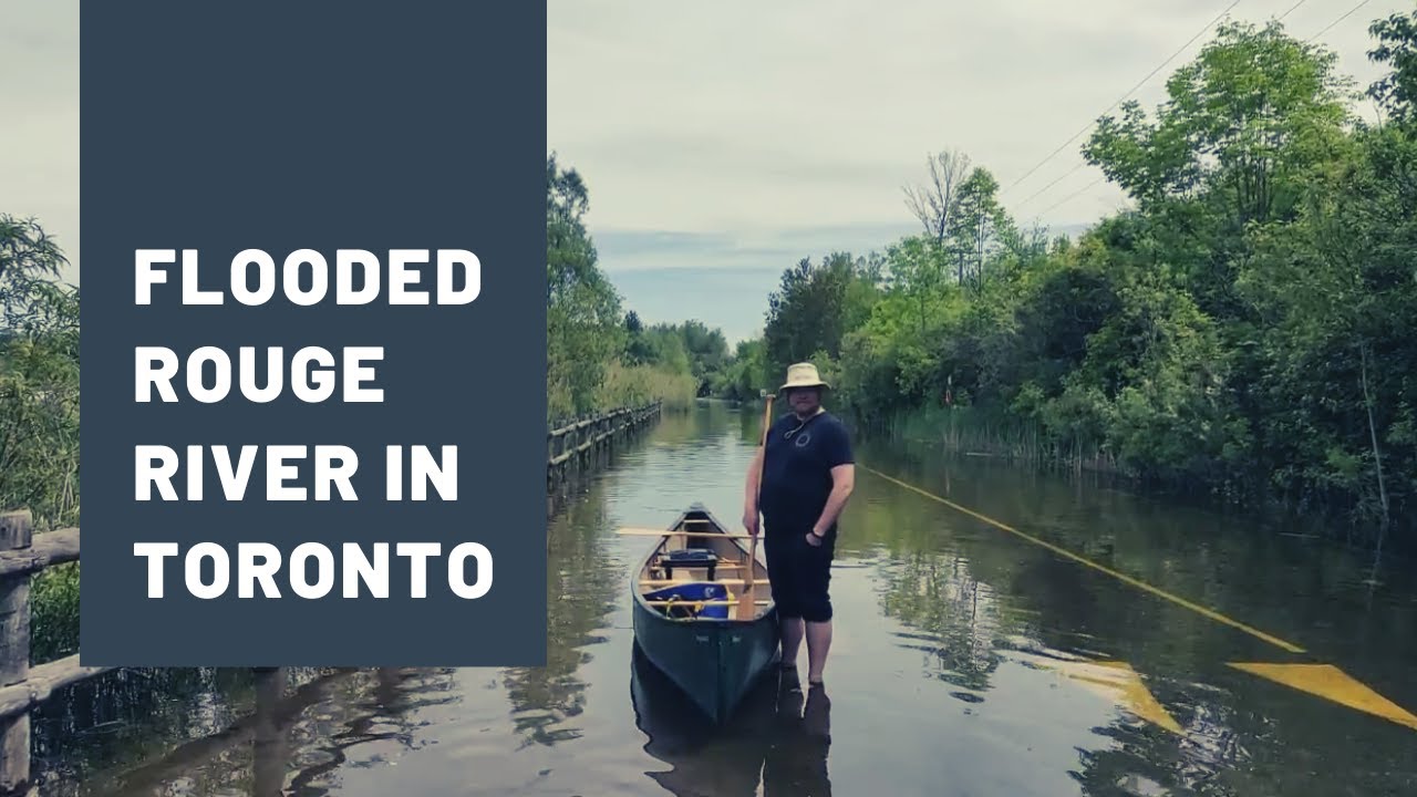 Paddling the flooded Rouge River in Toronto - YouTube