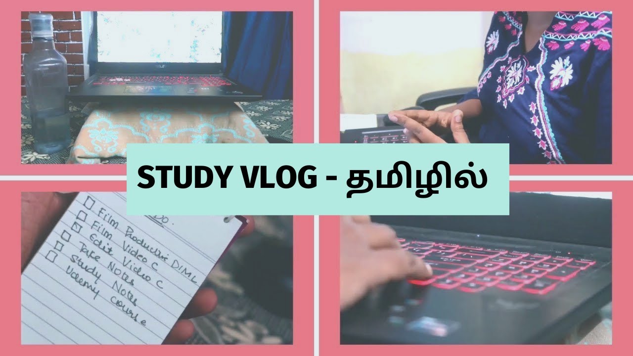 Mini Study Vlog in Tamil With Study Tips in Tamil | Study With Pinkie ...