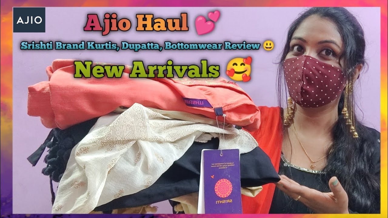 💕Ajio Haul💕New Srishti brand kurtis Review💕 Starting just 160/-💕Avaasa ...