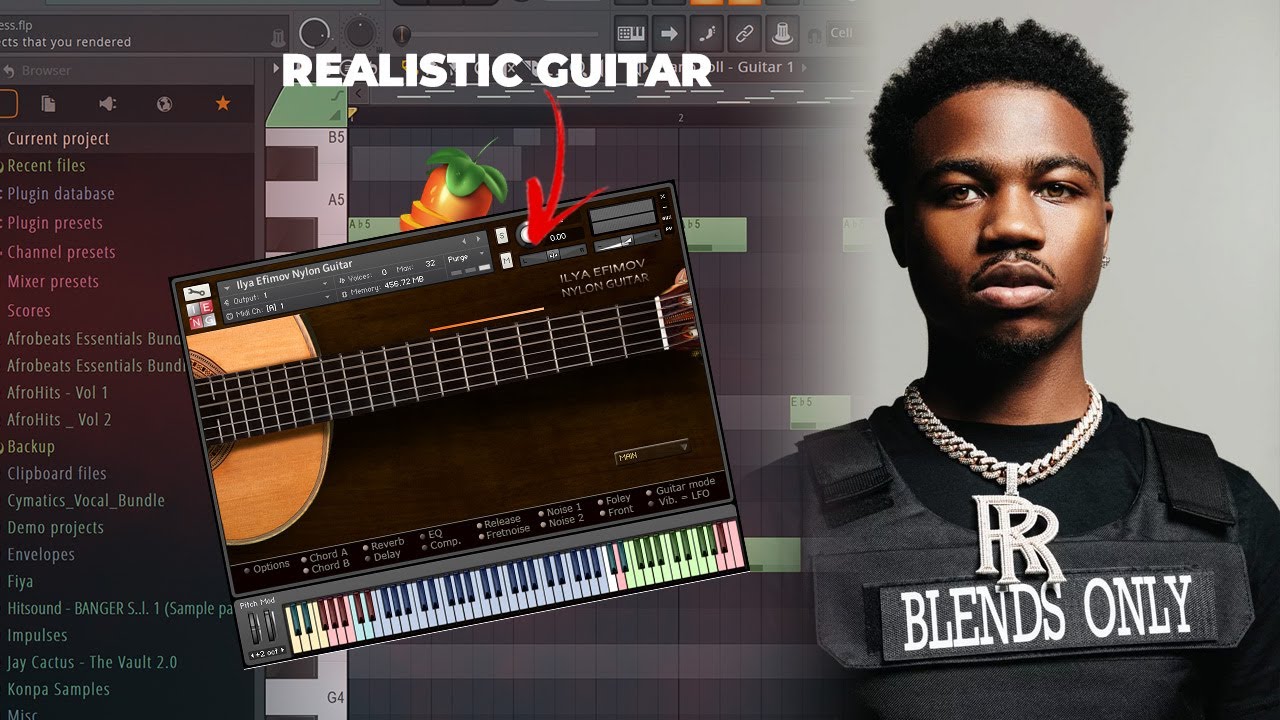 How To Make Realistic Guitar Melodies (Cubeatz, Rody Rich, Polo G) | FL ...