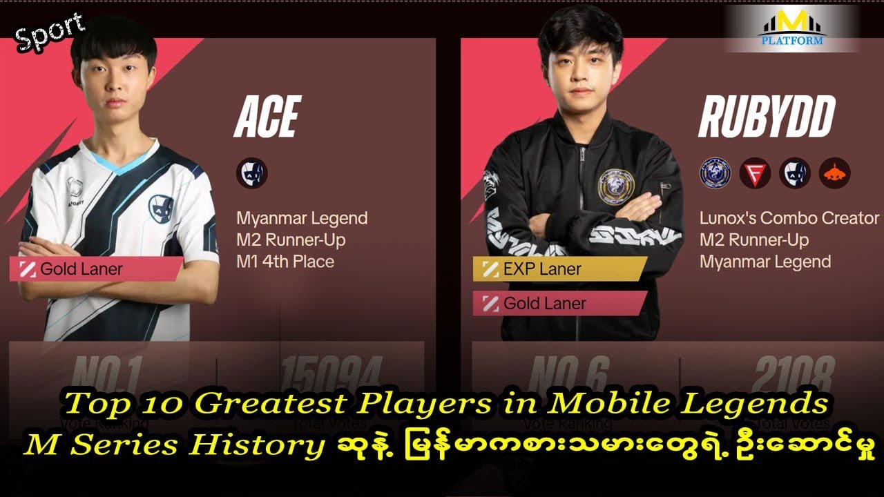 Top 10 Greatest Players in Mobile Legends M Series History ဆု - YouTube