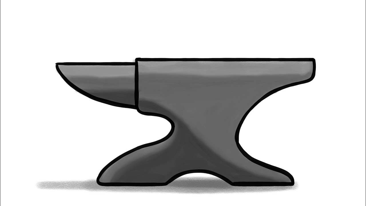 How to Draw BLACKSMITH ANVIL | Simple Drawing - YouTube