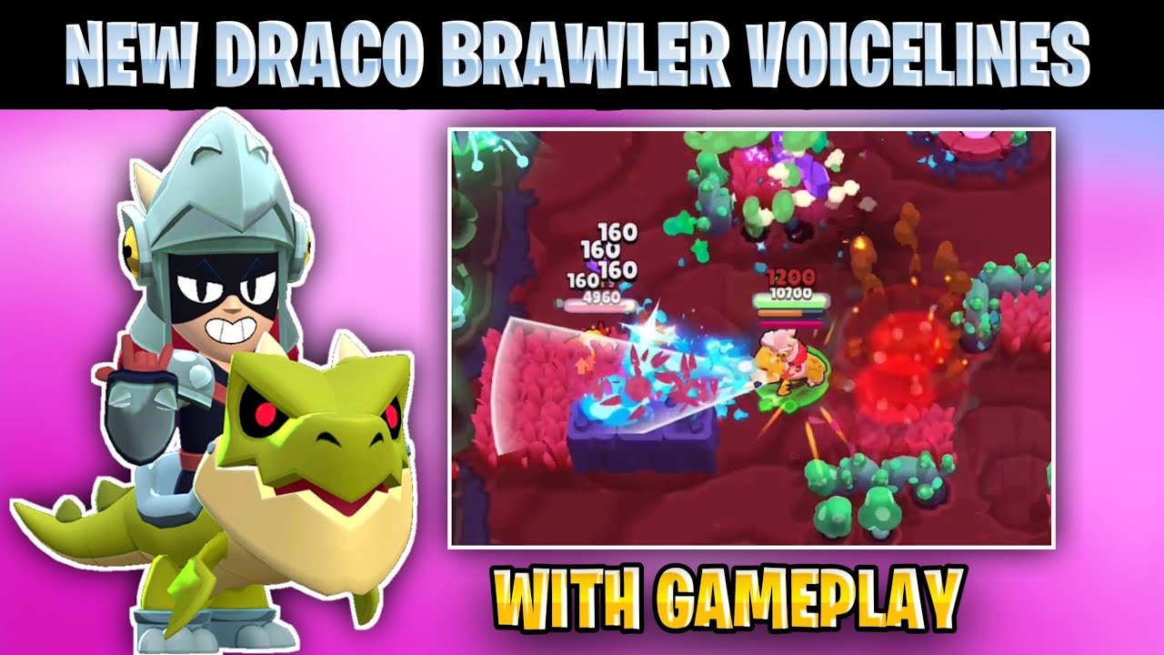 DRACO VOICE LINES | BRAWLSTARS SNEAK PEEK - YouTube