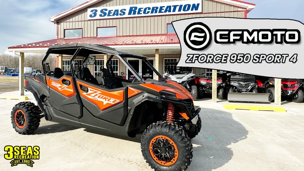 ALL NEW 2024 CFMoto Zforce 950 Sport 4 CFMoto s FIRST 4 Seater Sport