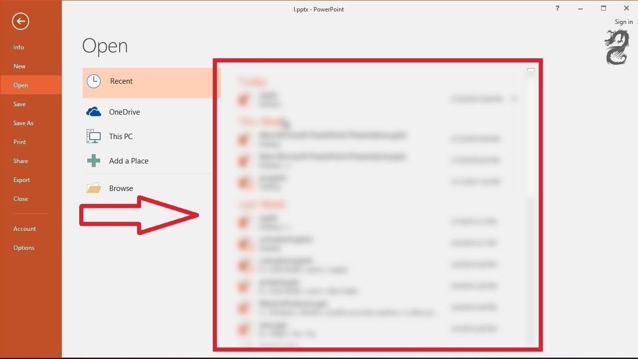 How to clear the list of recently used files in powerpoint - YouTube