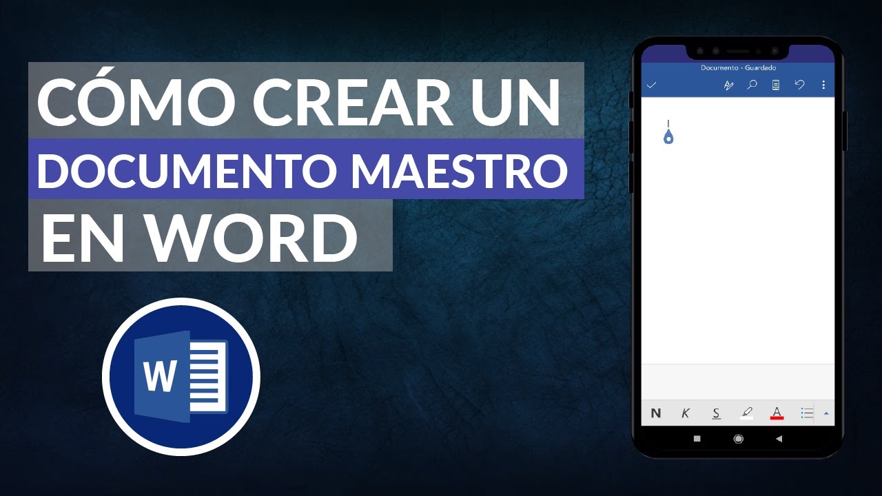 Cómo Hacer o Crear un DOCUMENTO MAESTRO en Word en Pocos Pasos - YouTube
