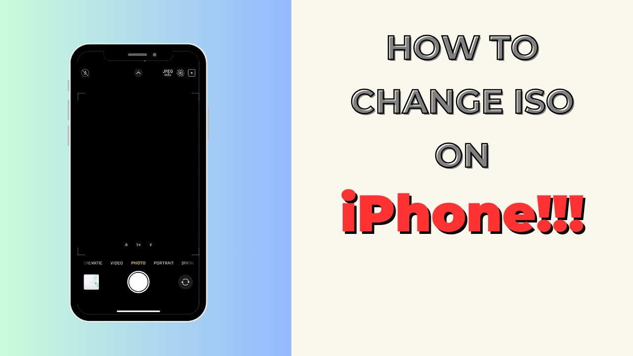 How to Change ISO on ANY iPhone - YouTube