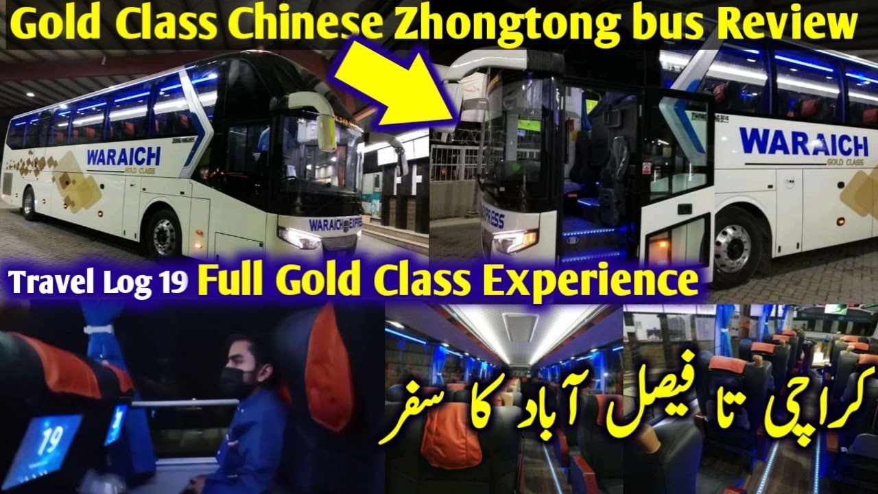 Travel Log 19 : Warraich express Gold Class Bus Review | Karachi to ...