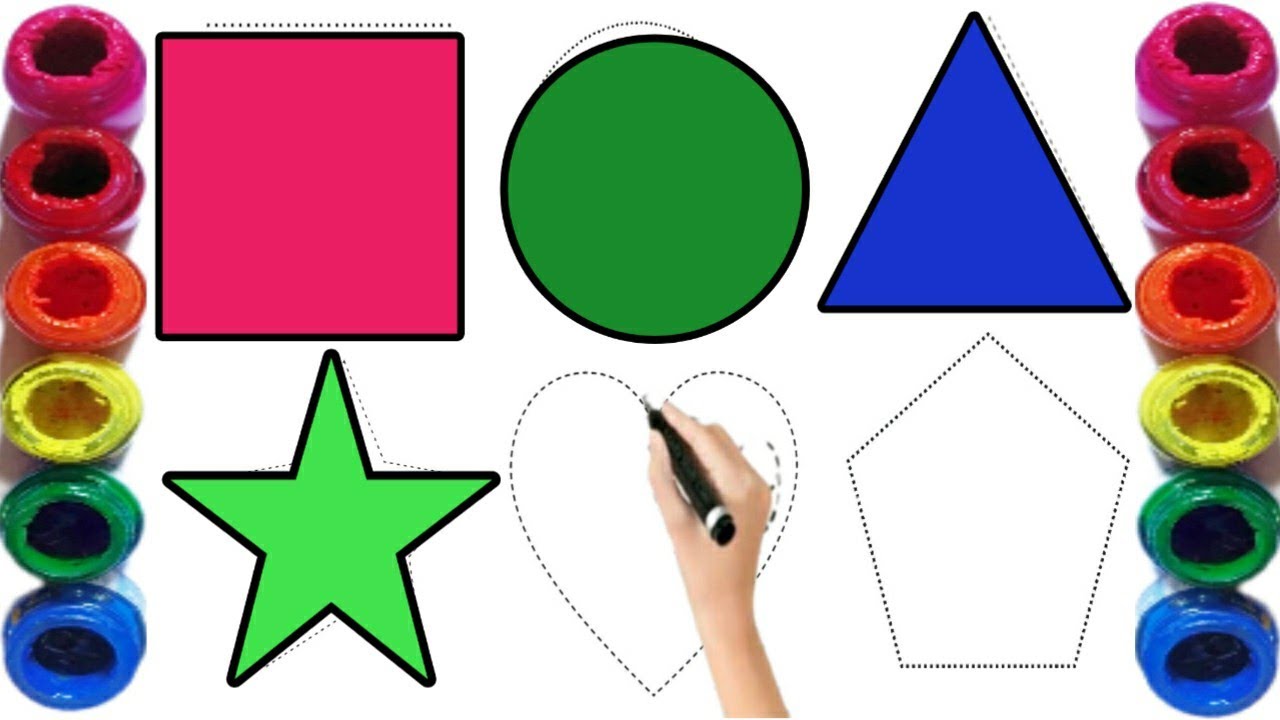 Learn 2d Shapes Drawing, Colors for Kids & Toddlers, Learn Shapes Name ...