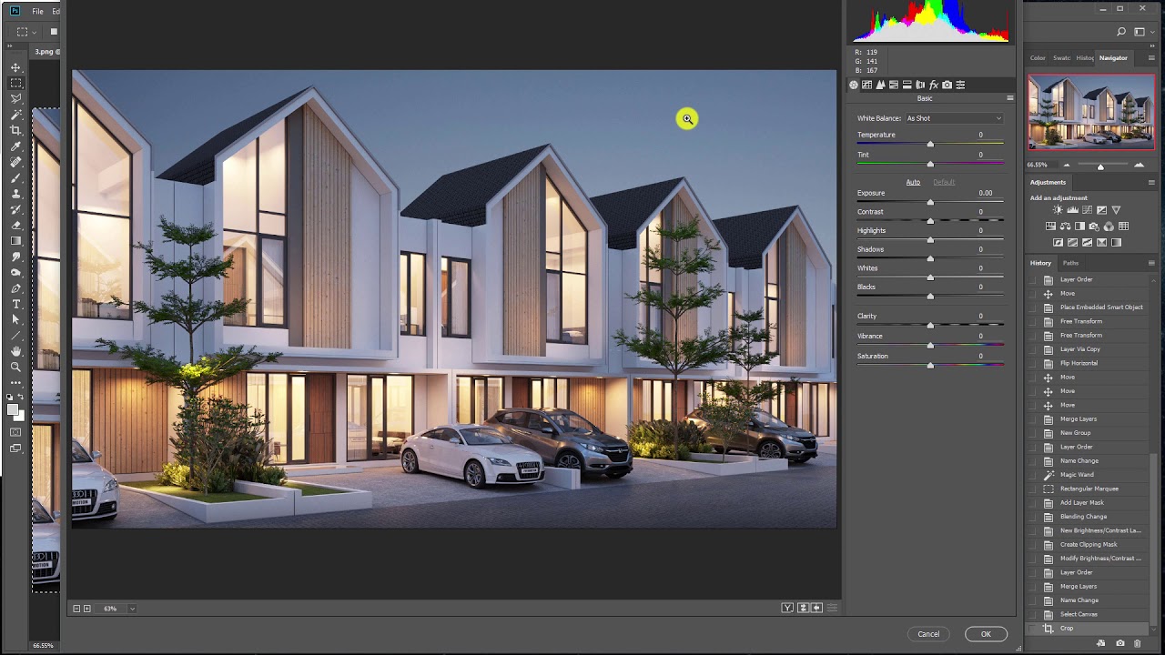 Architectural Post Production Tutorial in Photoshop - YouTube