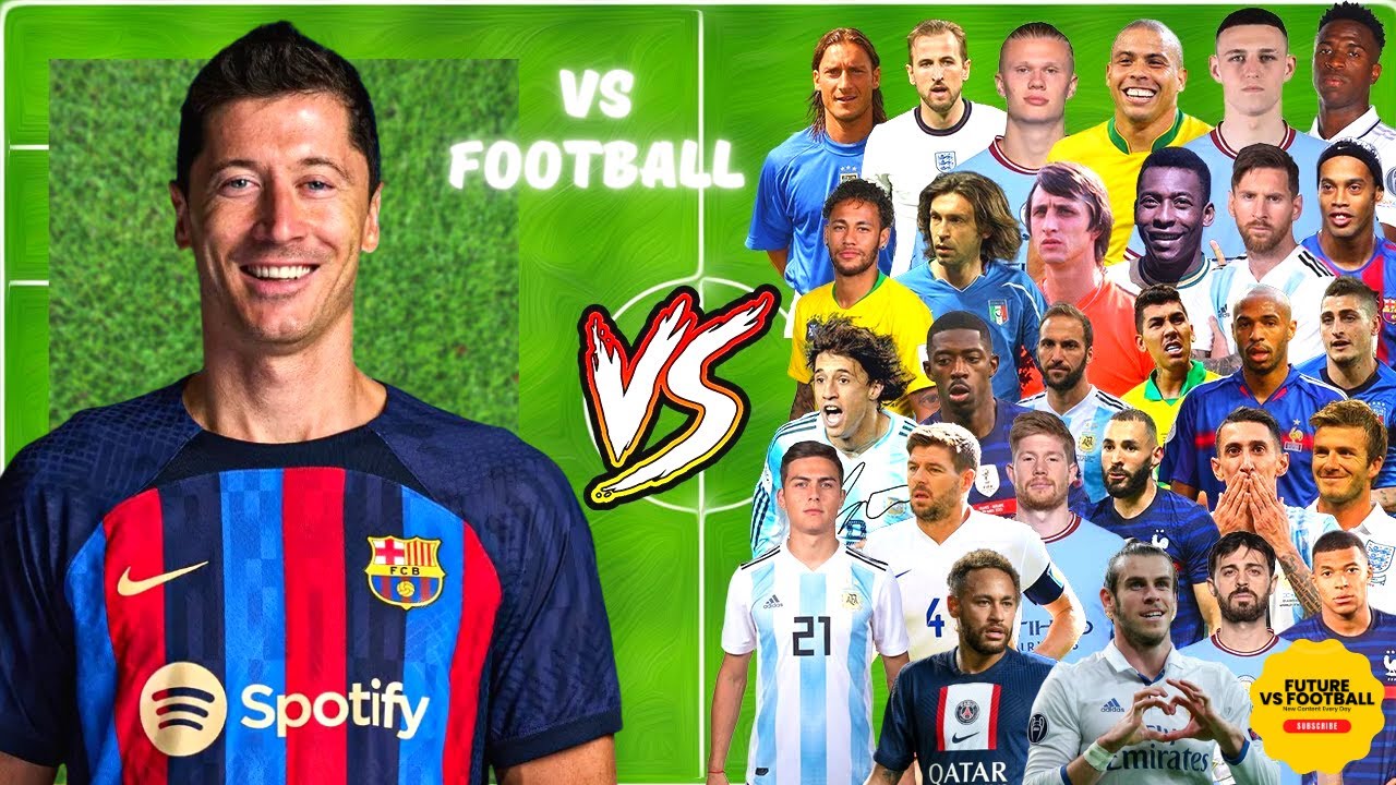 Lewandowski vs 50 Football Legends 😮🔥(Lewandowski vs Football) - YouTube