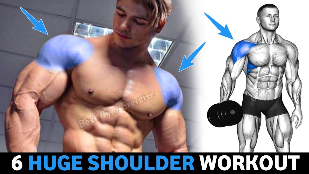 6 Huge Shoulder Workout At Gym - YouTube