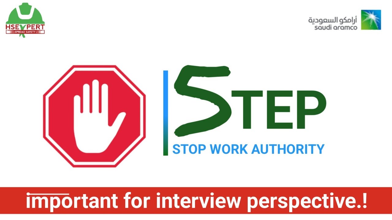 STOP WORK AUTHORITY || What are steps in Stop Work Authority || SWA in ...