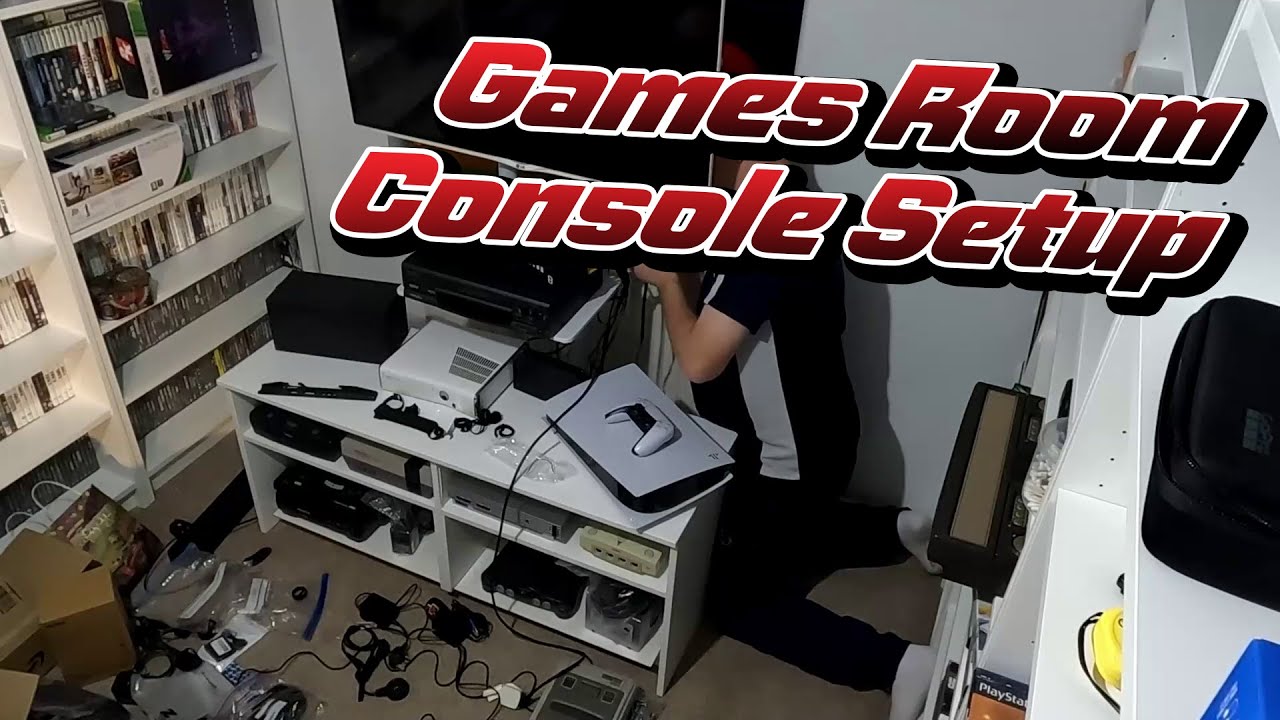 Building the Ultimate Console Setup in the Games Room - YouTube