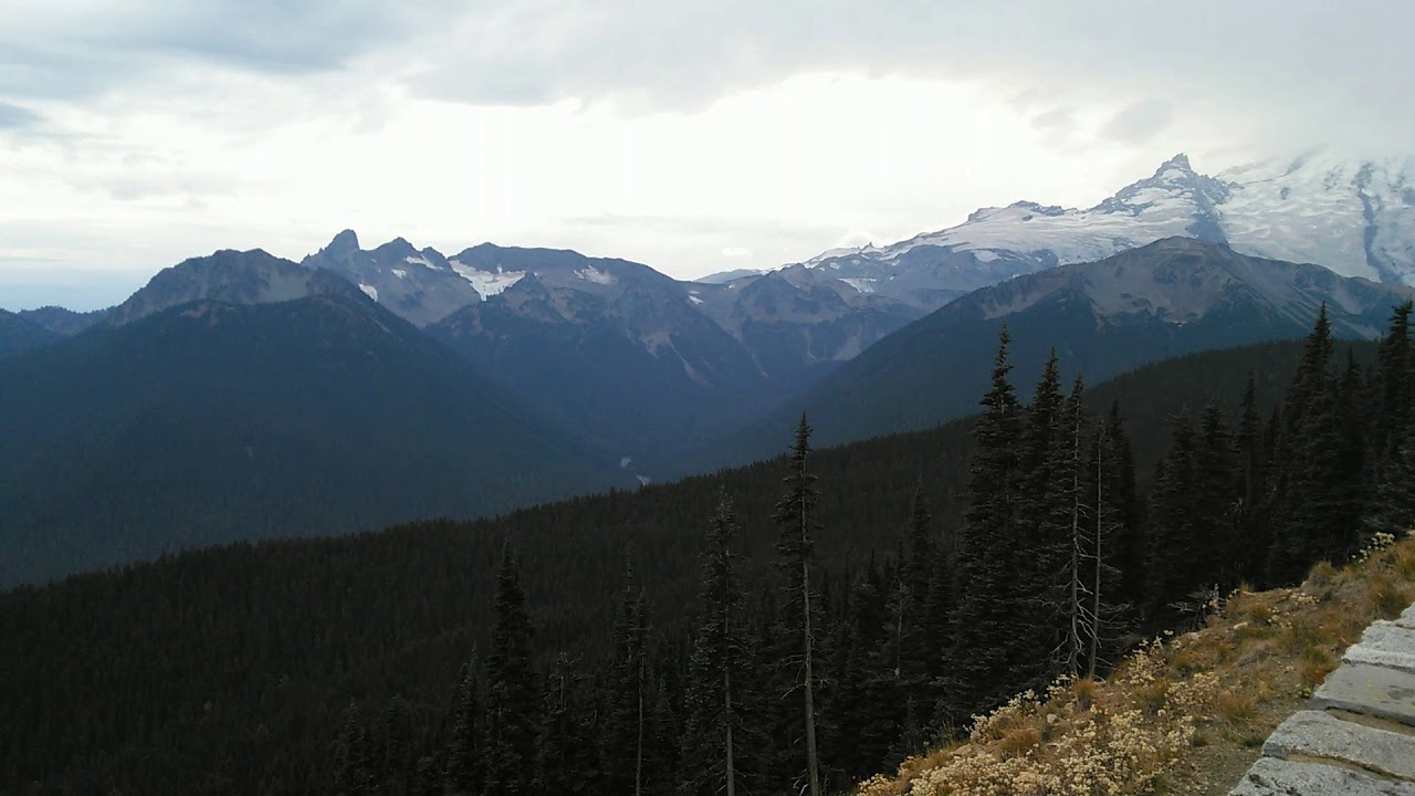 Mt Rainier overlook - most prominent mountain in continental USA & only ...