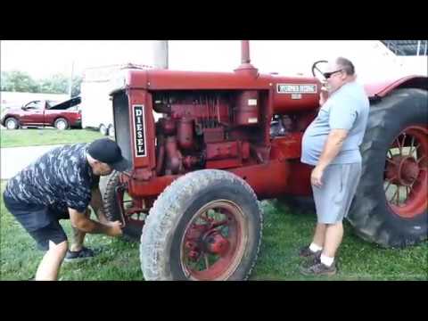 1937 McCormick Deering Diesel WD 40 - Startup on Gas, Switch to Diesel ...