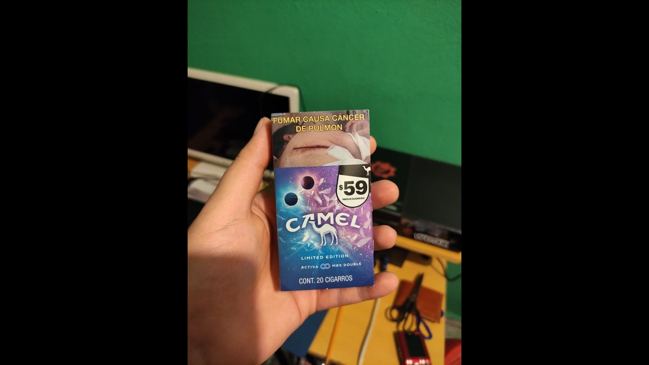 Probando unos cigarritos camel uva y menta - YouTube