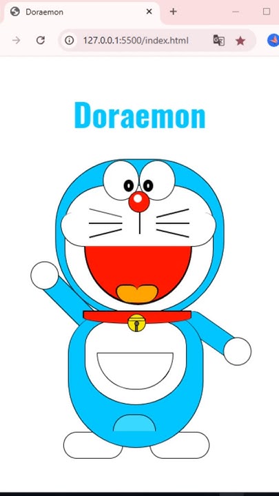 Doreamon Using Html CSS #shorts - YouTube