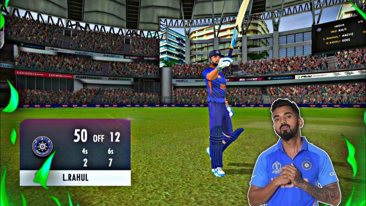 KL.Rahul batting 12 ball 50 runs 7 sixes Amazing batting in Real ...
