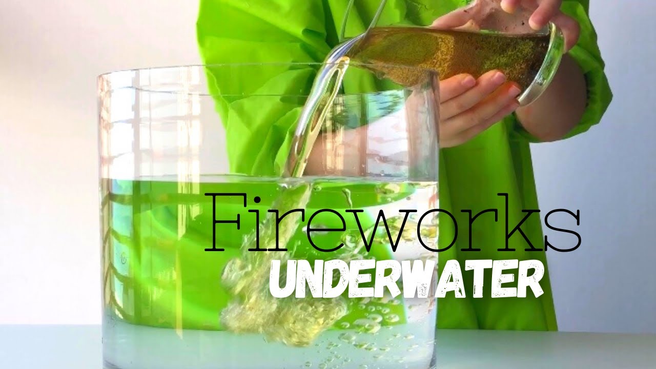 Amazing-Underwater FIREWORKS -Fun activity using Water and Oil! - YouTube