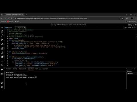 CS50 Introduction to Programming With Python Final Project(Rock-Paper ...