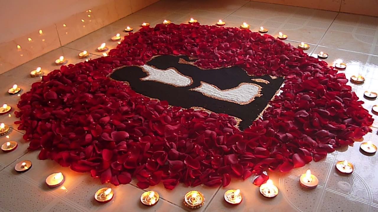 Valentines Day Special | Red Roses | Flower Rangoli | Ep.10 - YouTube
