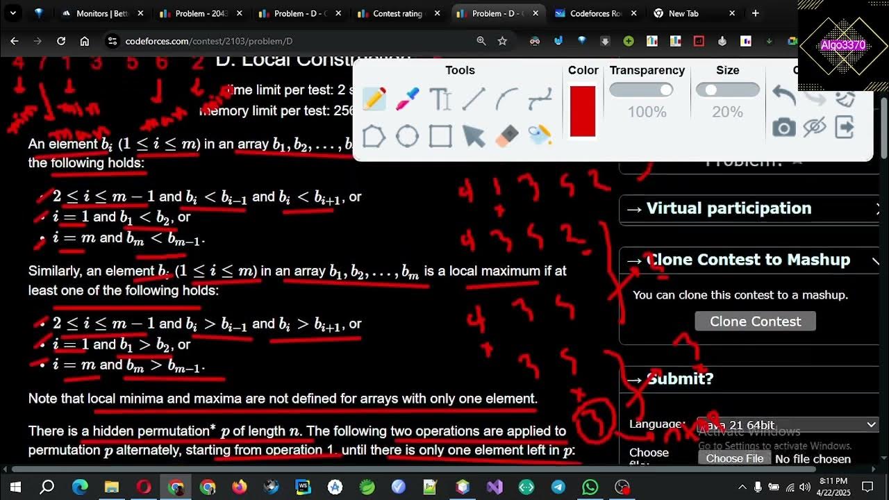 D. Local Construction | Codeforces Round 1019 (Div. 2) | CP in Bangla | Java solution - YouTube